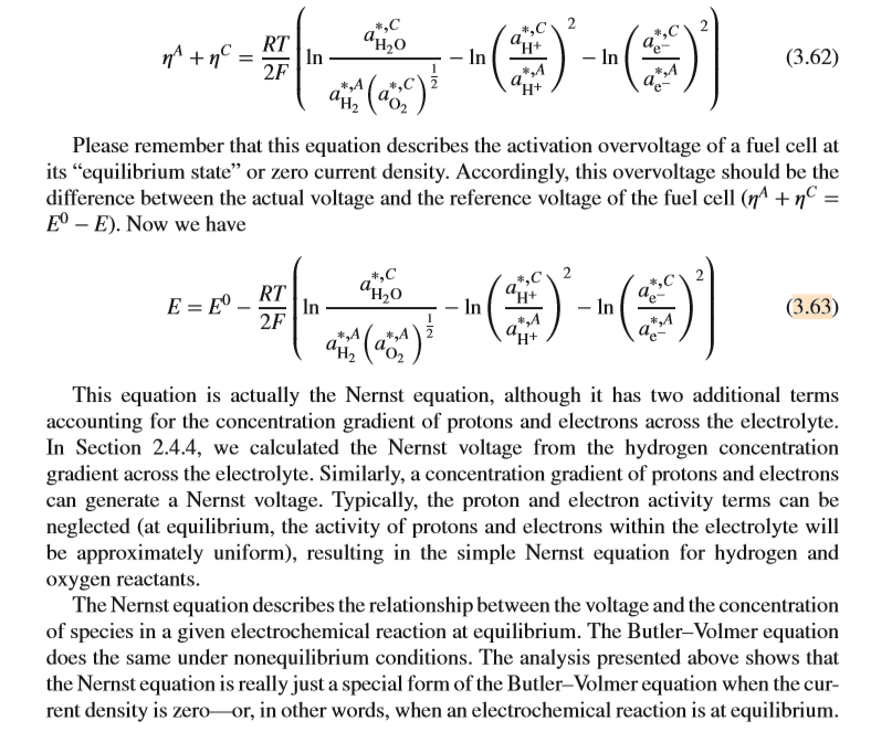 The half-cell reactions in a hydrogen fuel cell are | Chegg.com