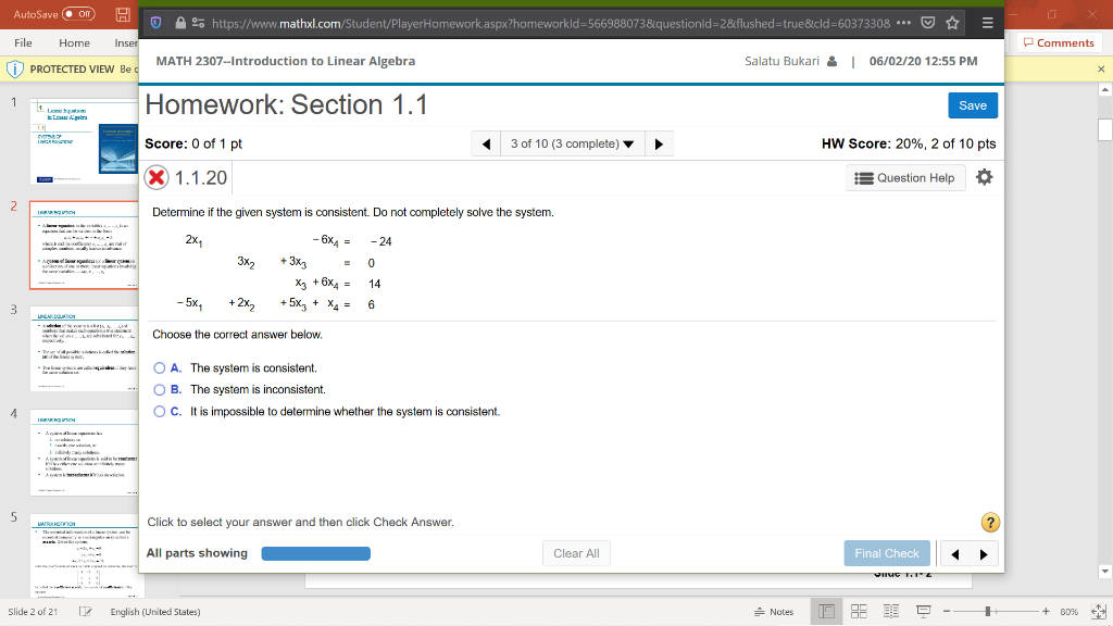 Solved AutoSave On A | Chegg.com