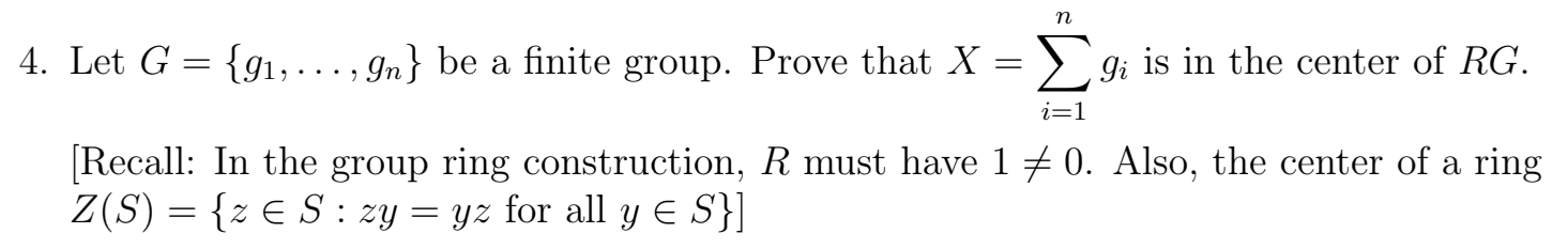 Solved 4. Let G={g1,…,gn} be a finite group. Prove that | Chegg.com