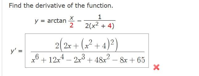 Solved Find the derivative of the function. | Chegg.com