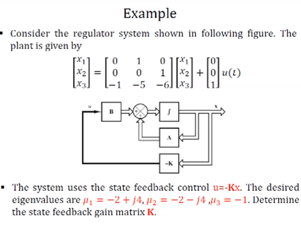 Solved Example - Consider the regulator system shown in | Chegg.com