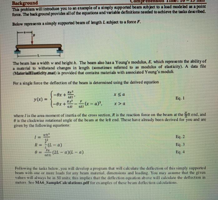 Solved Background This problem will introduce you to an | Chegg.com