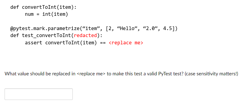 Solved def convertToInt(item):num = ﻿int | Chegg.com