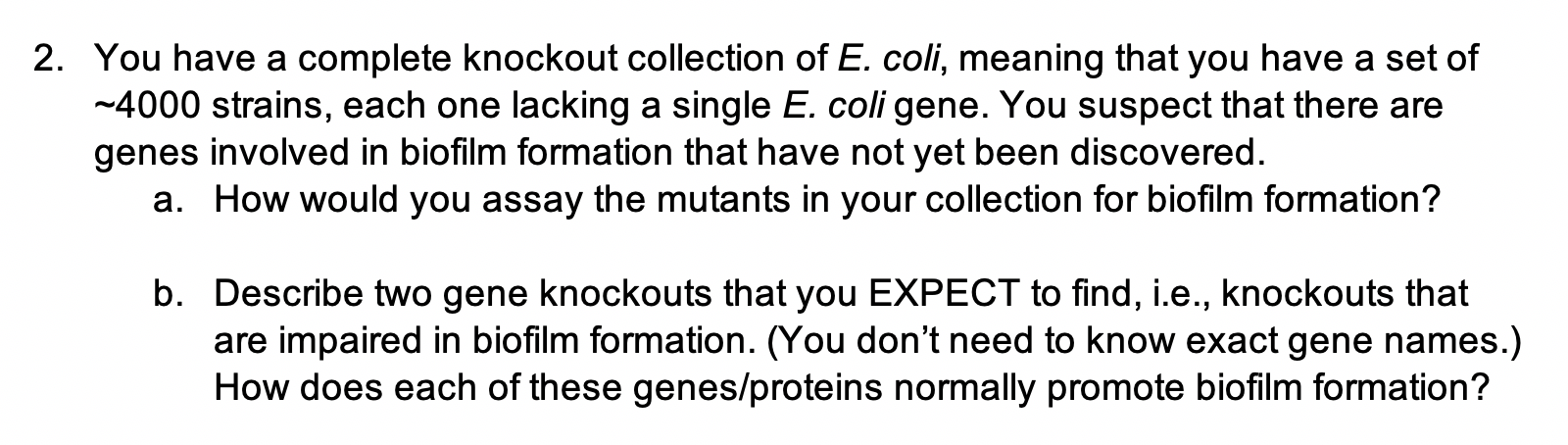 Solved 2. You have a complete knockout collection of E. | Chegg.com