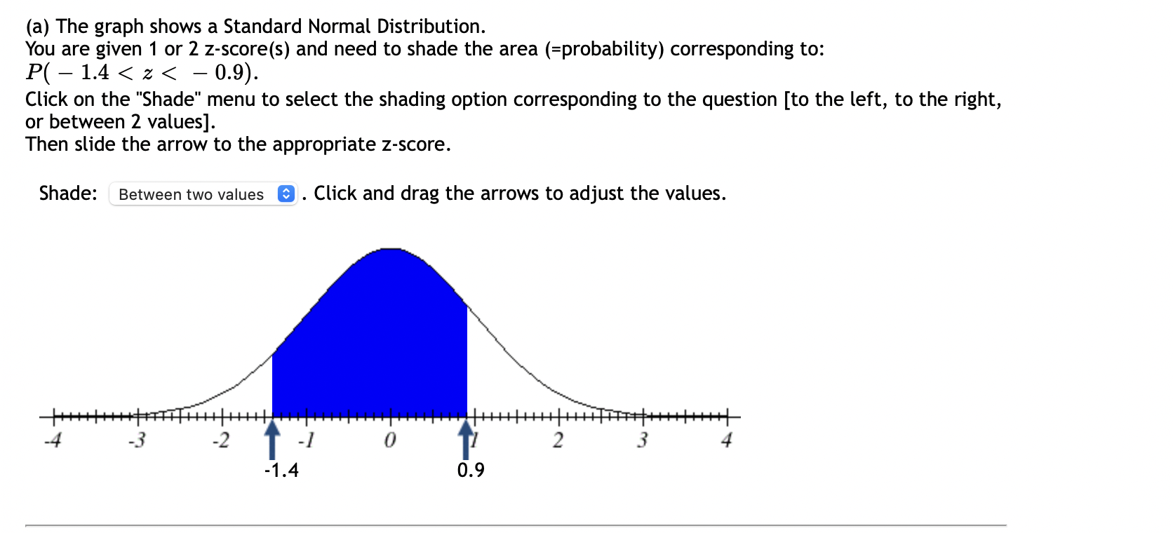 Solved (b) Part 2: you are given an area (=probability), and | Chegg.com