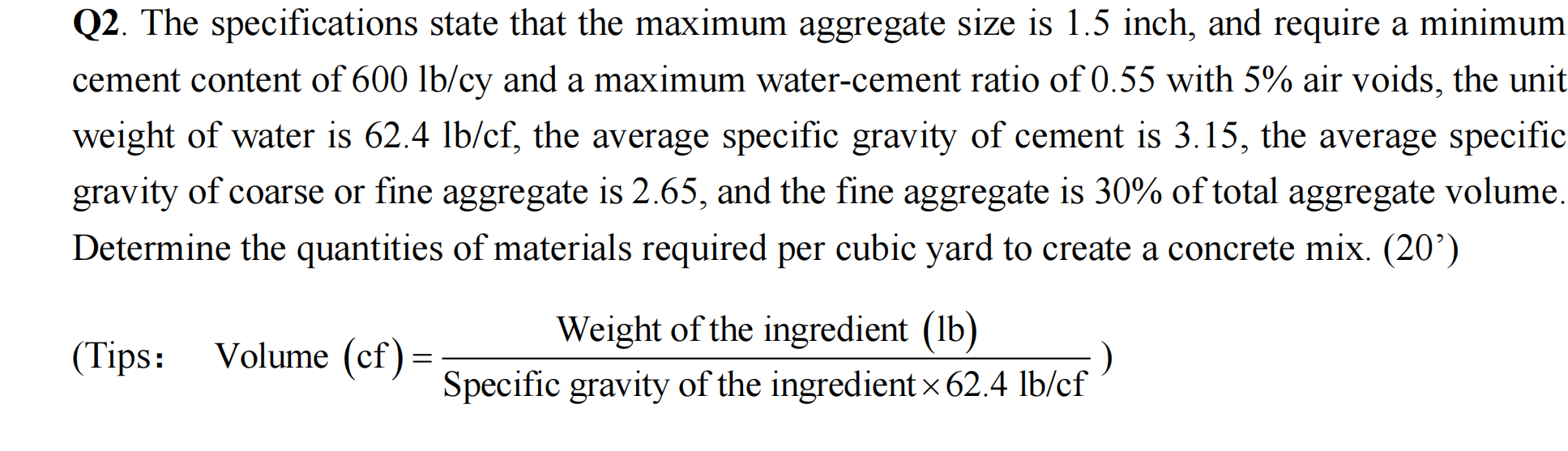 Solved Q2. The specifications state that the maximum | Chegg.com