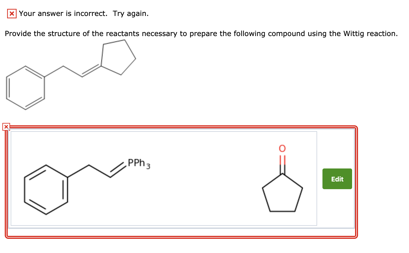 Solved Provide the structure of the reactants necessary to | Chegg.com