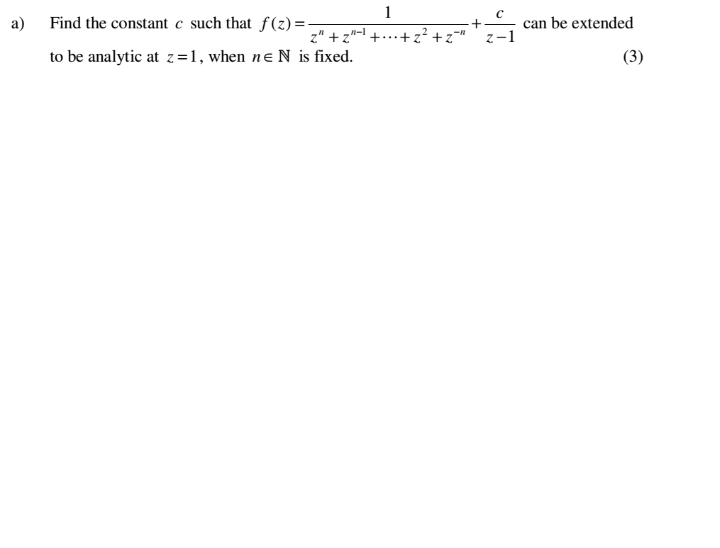 Solved a) can be extended Find the constant c such that | Chegg.com