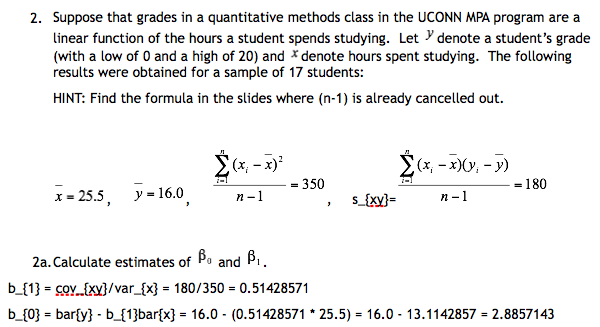 Quantitative Methods Formulas