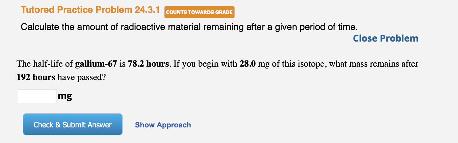 Solved Tutored Practice Problem 24.3.1 Calculate the amount | Chegg.com