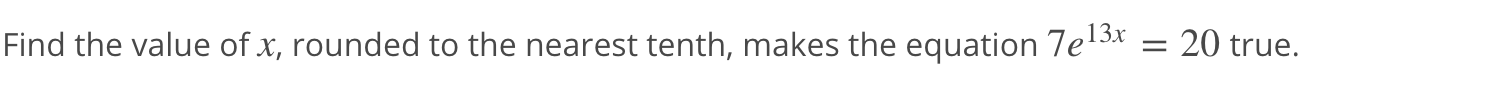 Solved Find the value of x, rounded to the nearest tenth, | Chegg.com