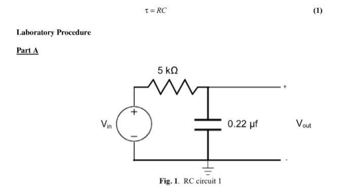 Solved 1. Calculate the RC time constant of the circuit in | Chegg.com