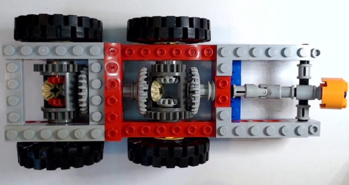 Solved This is the Lego model of the rear end of 18 wheeler | Chegg.com