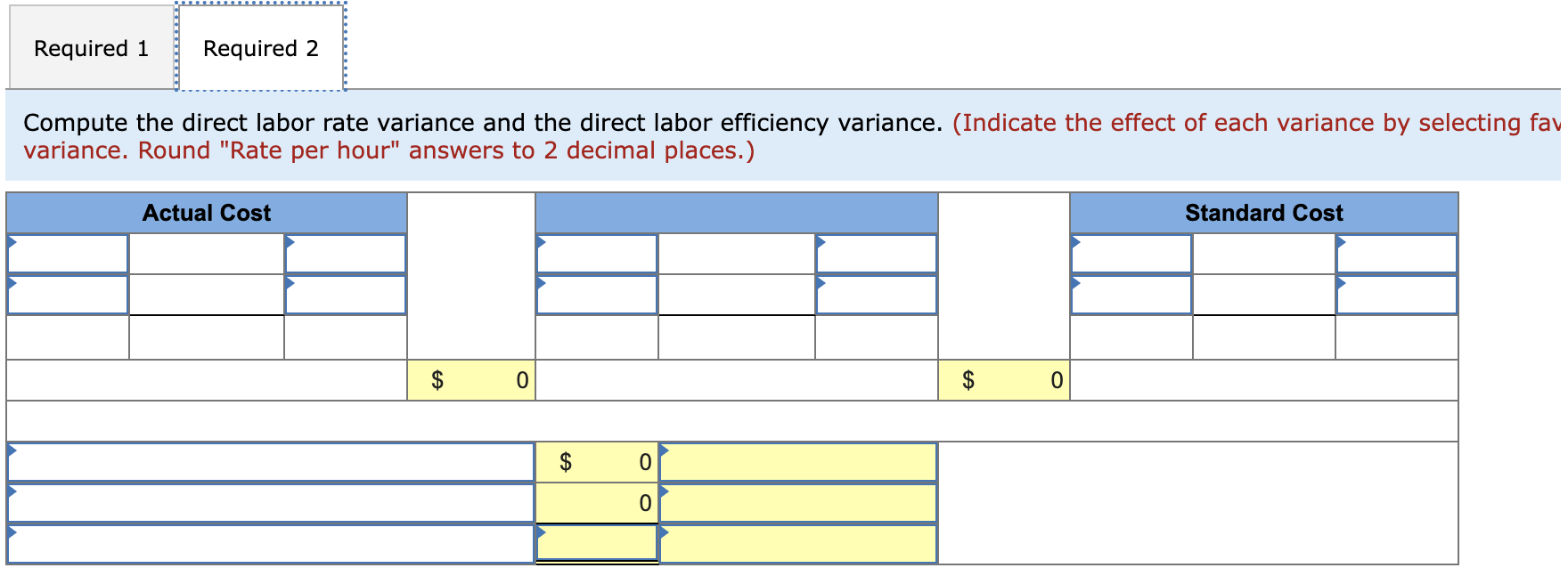 Solved (1) Compute the direct materials price and quantity | Chegg.com