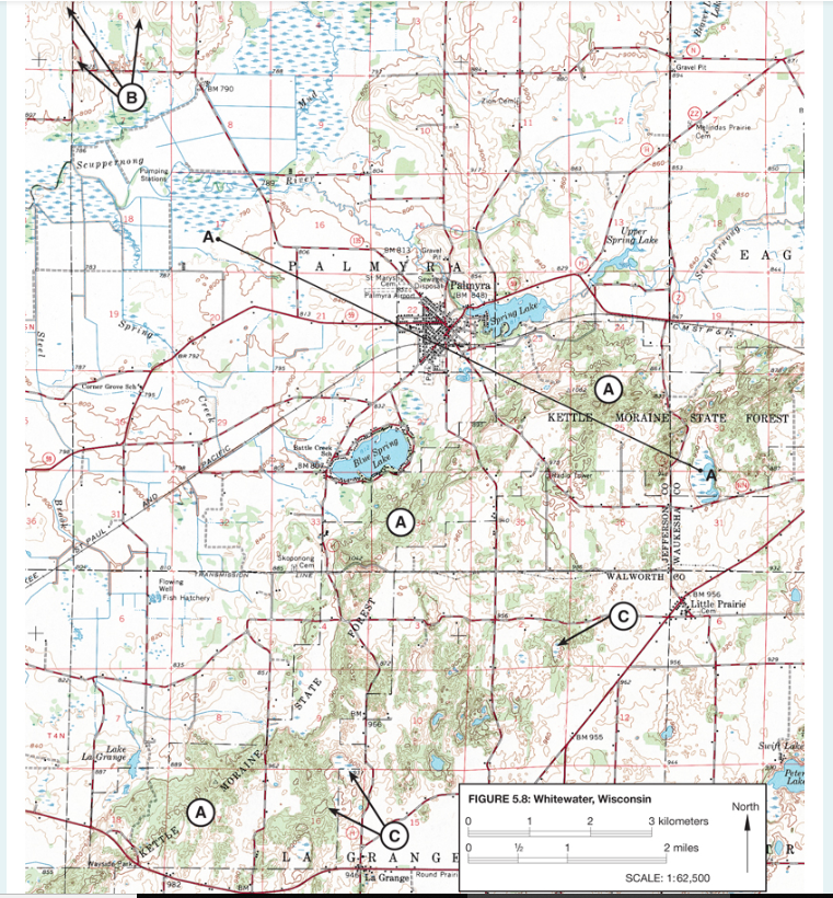 Solved The figure below is a portion of the Whitewater, | Chegg.com