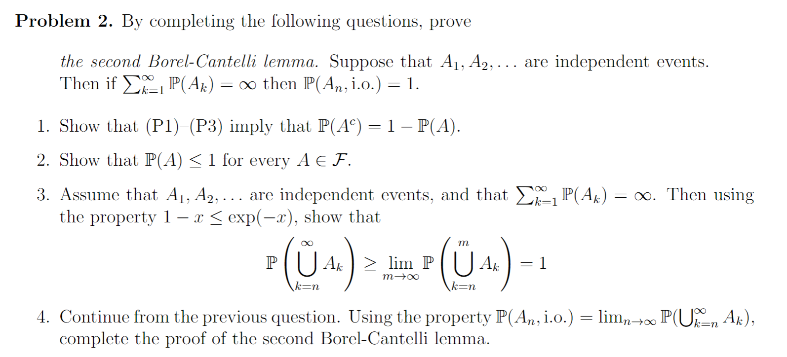 Solved Sample space and probability measure. The fundamental | Chegg.com
