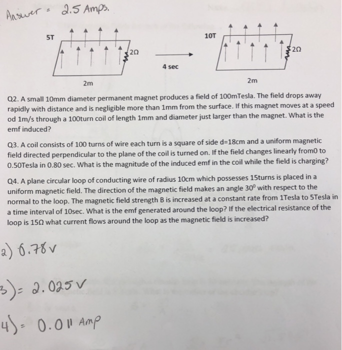 Solved ST 2Ω 2Ω 4 sec 2m 2m Q2. A small 10mm diameter | Chegg.com