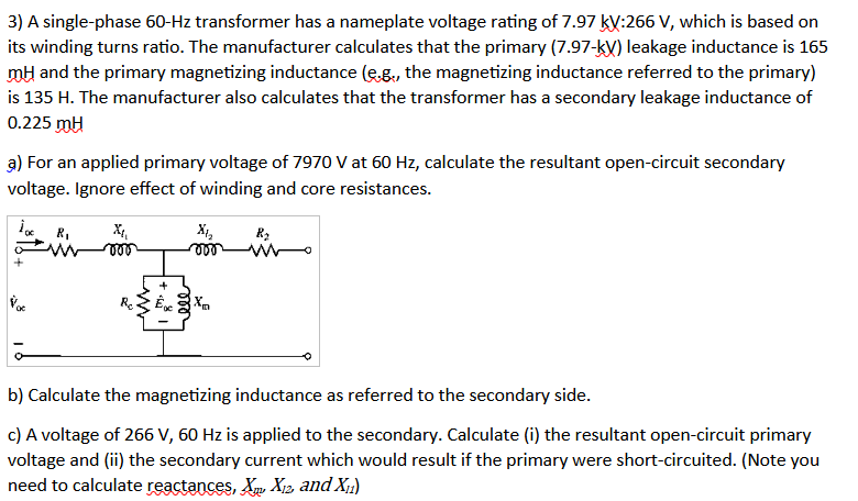 Solved The circuit given is a transformers, the left side | Chegg.com