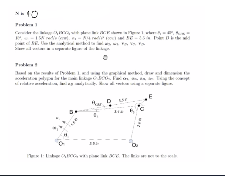 Solved need to determine the values for w2, w3, vb, vc, and | Chegg.com