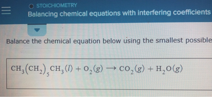 Solved O STOICHIOMETRY Balancing chemical equations with | Chegg.com