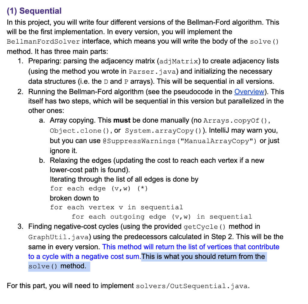 Solved This is a question of doing the Bellman-ford | Chegg.com