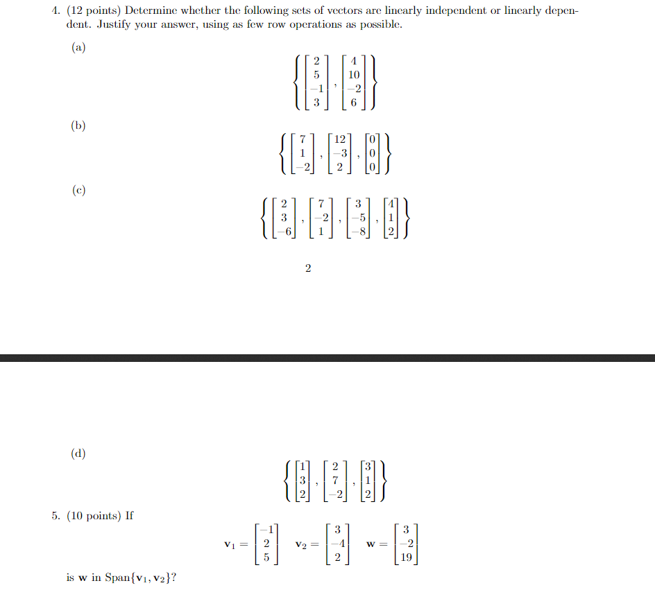 Solved 1. (12 points) Solve the following system of linear | Chegg.com