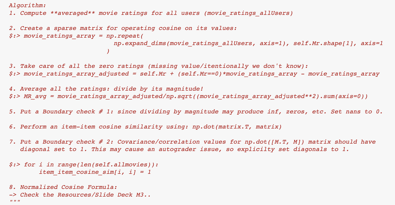 Solved [PYTHON] building a recommender system to predict | Chegg.com