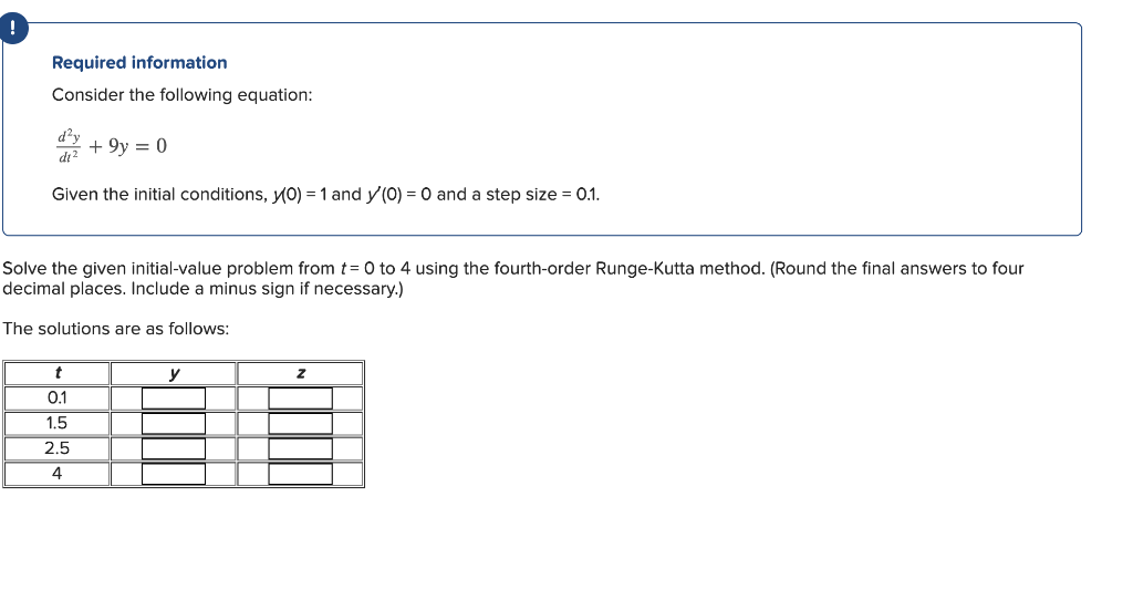 Solved Required information Consider the following equation: | Chegg.com
