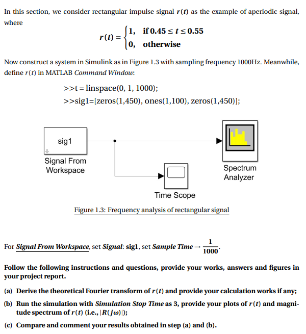 Solved In this section, we consider rectangular impulse | Chegg.com
