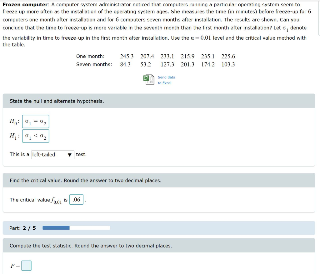 Solved Frozen computer: A computer system administrator | Chegg.com