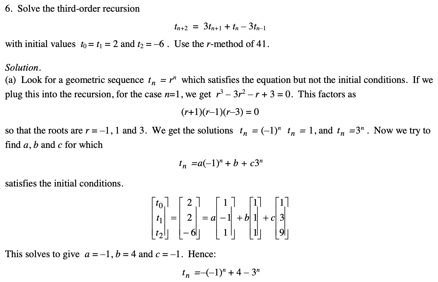 Solved 2. Problem 6 of the Chapter 4 problems asks you to | Chegg.com