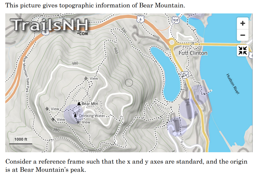 Solved This picture gives topographic information of Bear | Chegg.com