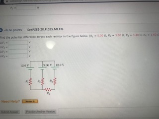 Solved Find the potential difference across each resistor in | Chegg.com