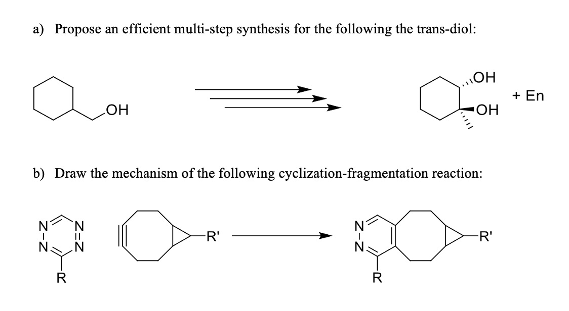 Solved a) Propose an efficient multi-step synthesis for the | Chegg.com