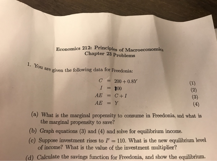 Solved Economics 212: Principles of Macroeconomica Chapter | Chegg.com