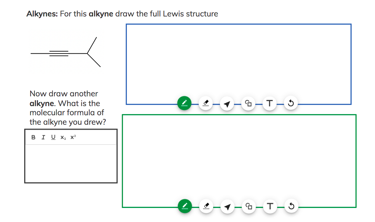 Solved Alkynes: For this alkyne draw the full Lewis | Chegg.com