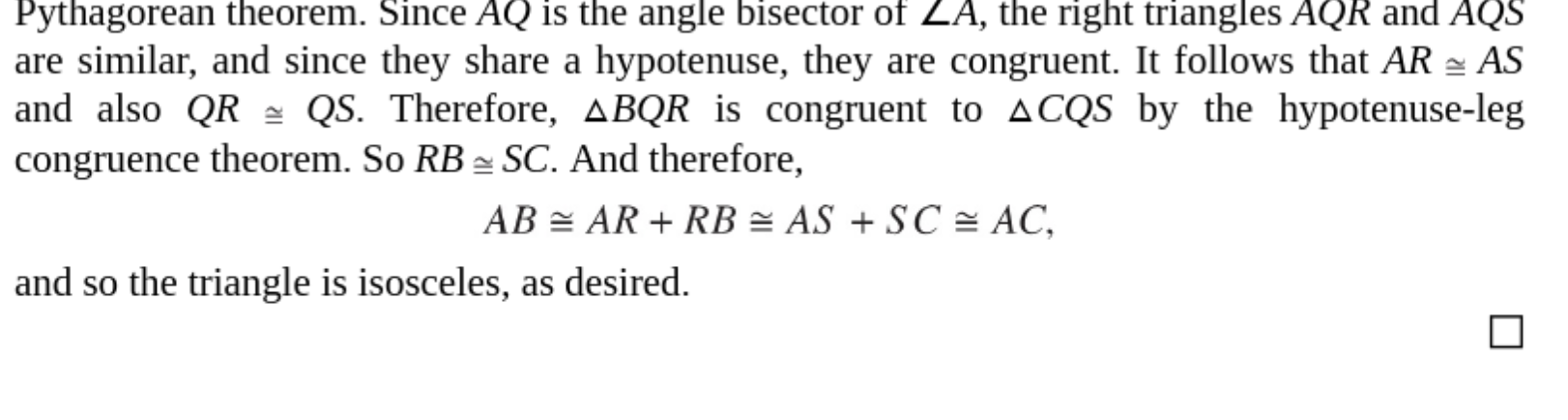 Solved "Proposition" 47. Every triangle is isosceles. Wait, | Chegg.com