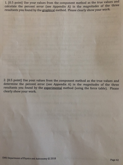 Solved Table 3 Force Vector Mass Force Uncertainty Direction | Chegg.com