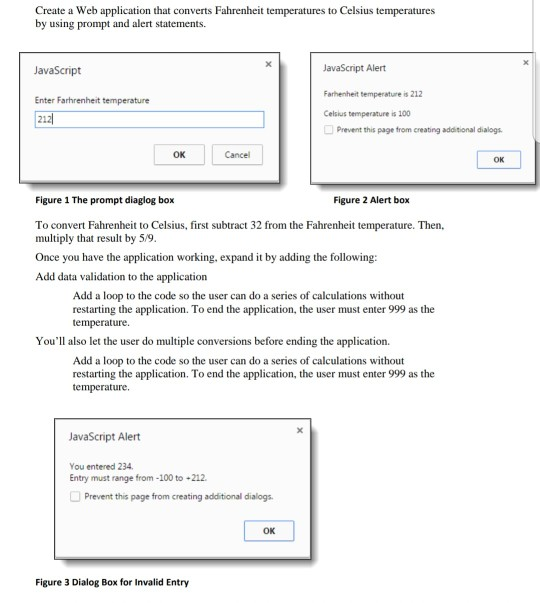 Solved Create a Web application that converts Fahrenheit | Chegg.com