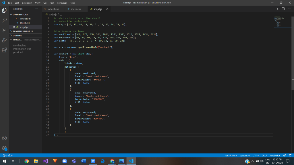 Solved (javascript,html via vscode) Dear experts, May I know | Chegg.com