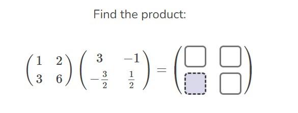 Solved Find the product: (1326)(3−23−121)=() | Chegg.com