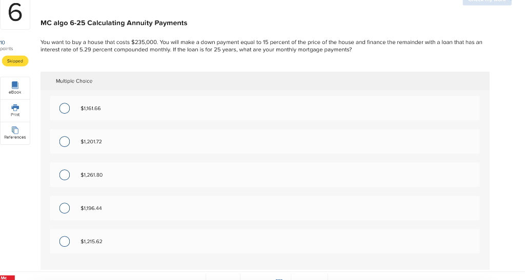 Solved MC algo 6-22 Calculating Annuity Future Values Noma | Chegg.com