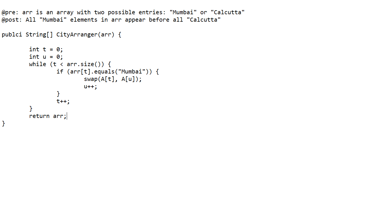 Solved Find the invariant and prove the total correctness of | Chegg.com