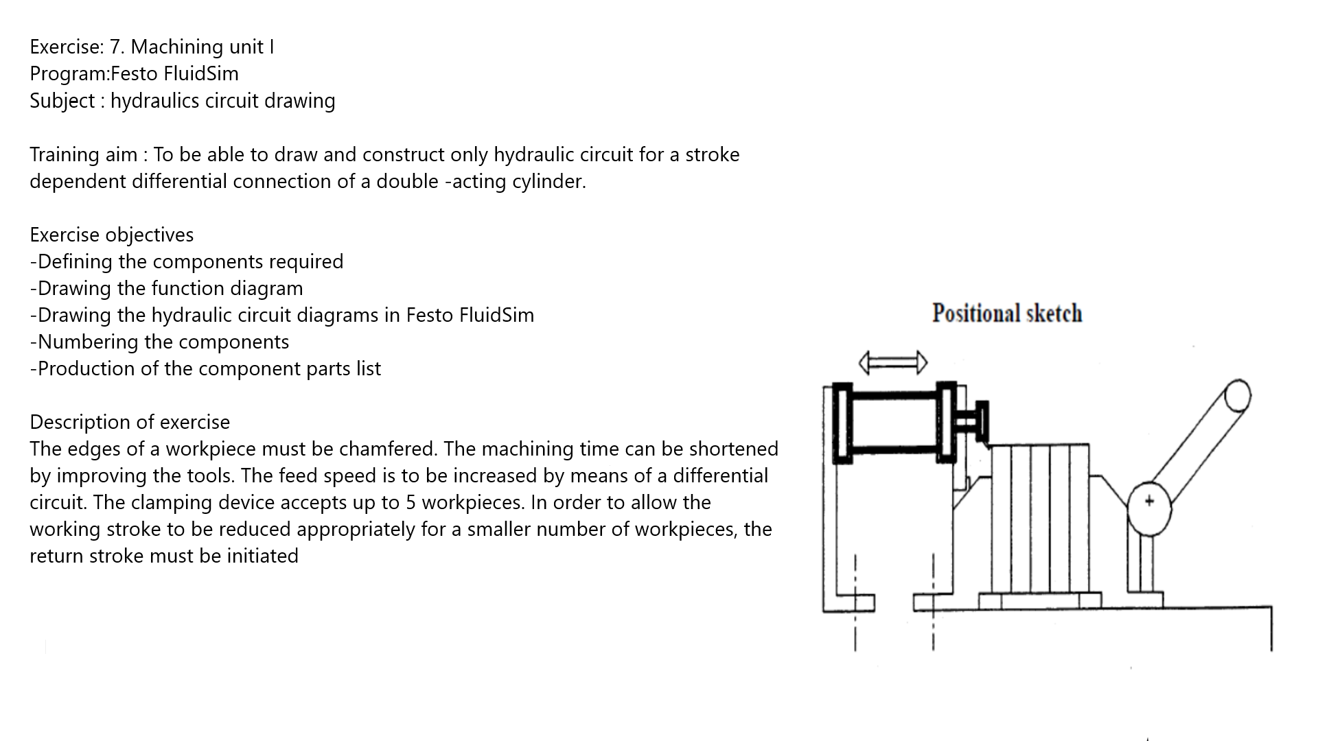 Solved Exercise: 7. ﻿Machining unit IProgram:Festo | Chegg.com
