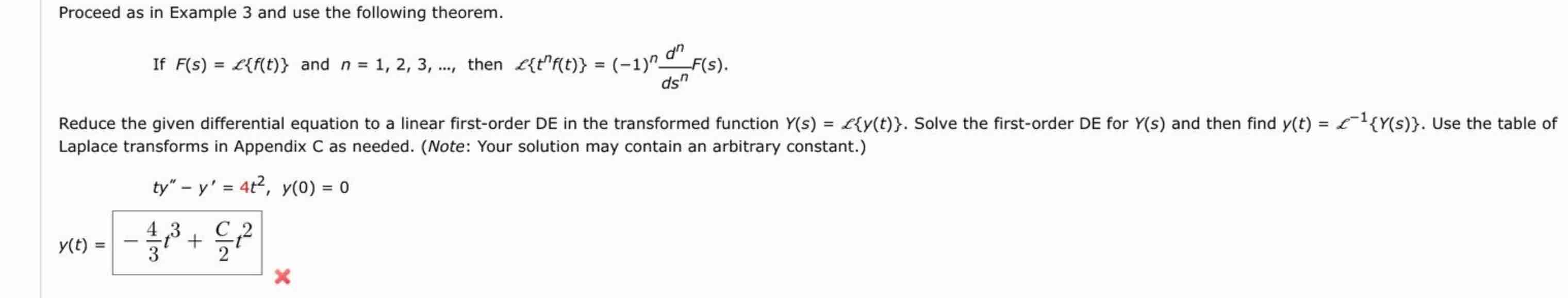 Solved Proceed as in ﻿Example 3 ﻿and use the following | Chegg.com