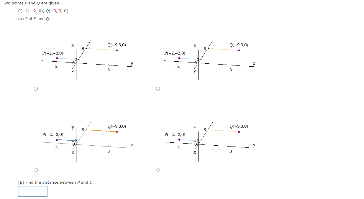 Solved Two points P ﻿and Q ﻿are | Chegg.com
