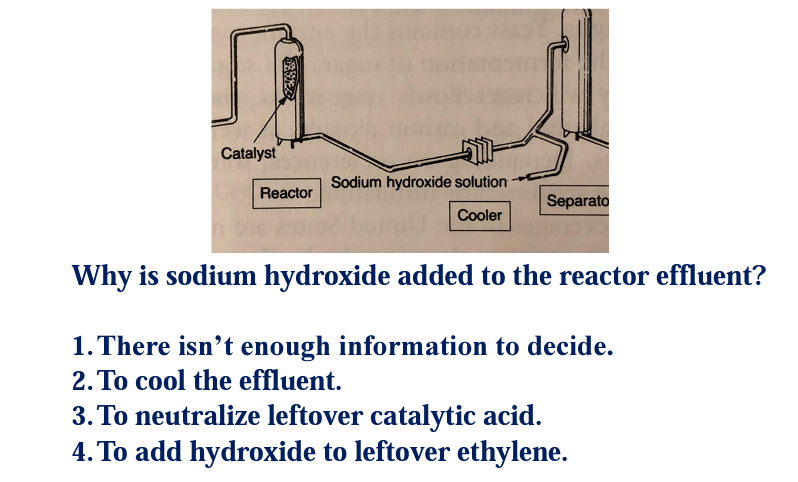 Solved Why is sodium hydroxide added to the reactor | Chegg.com Solved Why is sodium hydroxide added to the reactor | Chegg.com