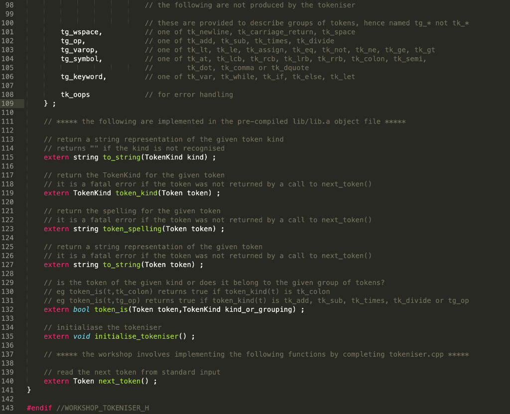 Solved Writing a Tokeniser should attempt to write your own | Chegg.com