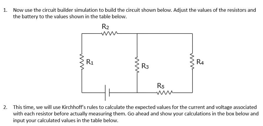 Solved 1. Now use the circuit builder simulation to build | Chegg.com