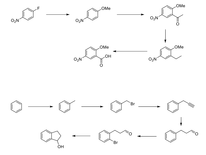 Solved COME F OMe O N ON O2N OMe OME OH ON ON Br Br OH | Chegg.com